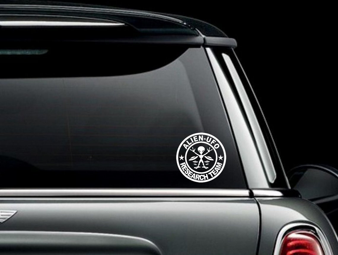 Alien UFO Research Team Car Truck Van Window or Bumper Sticker - Etsy