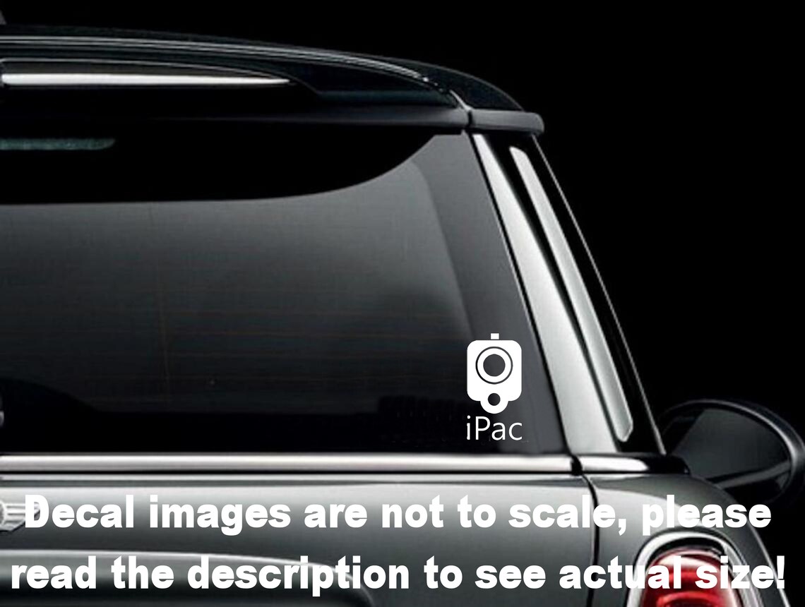 Ipac Custom Car Truck Van Window or Bumper Sticker Vinyl Decal - Etsy