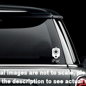 Ipac Custom Car Truck Van Window or Bumper Sticker Vinyl Decal - Etsy