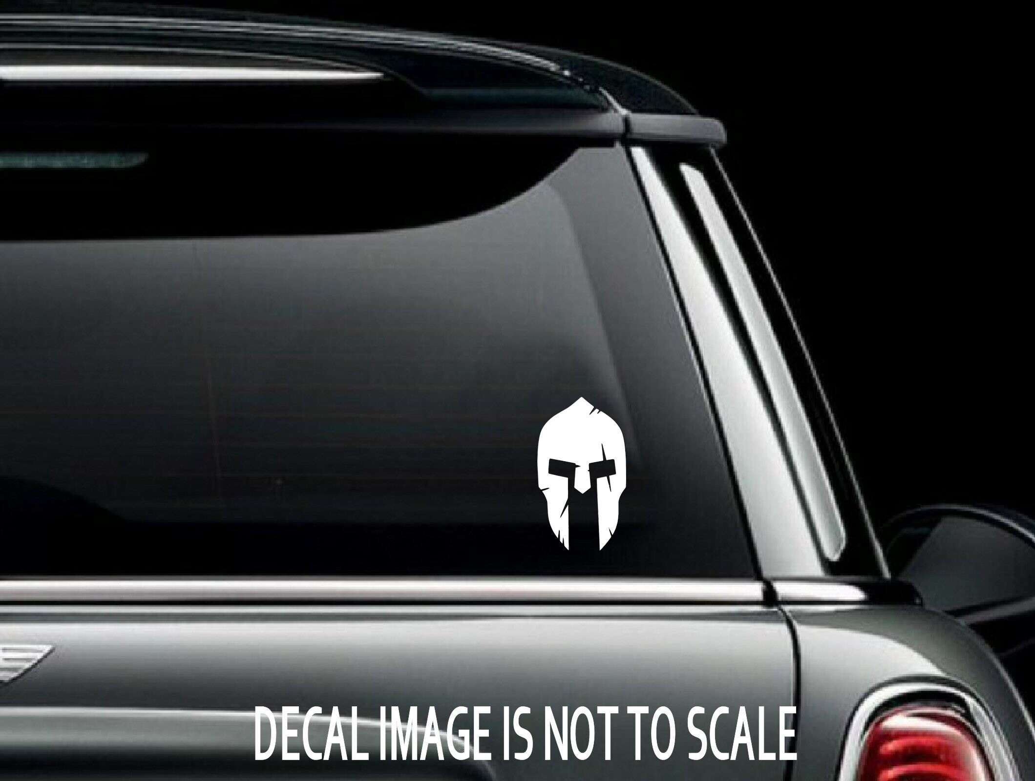 Spartan Helmet Car Decal