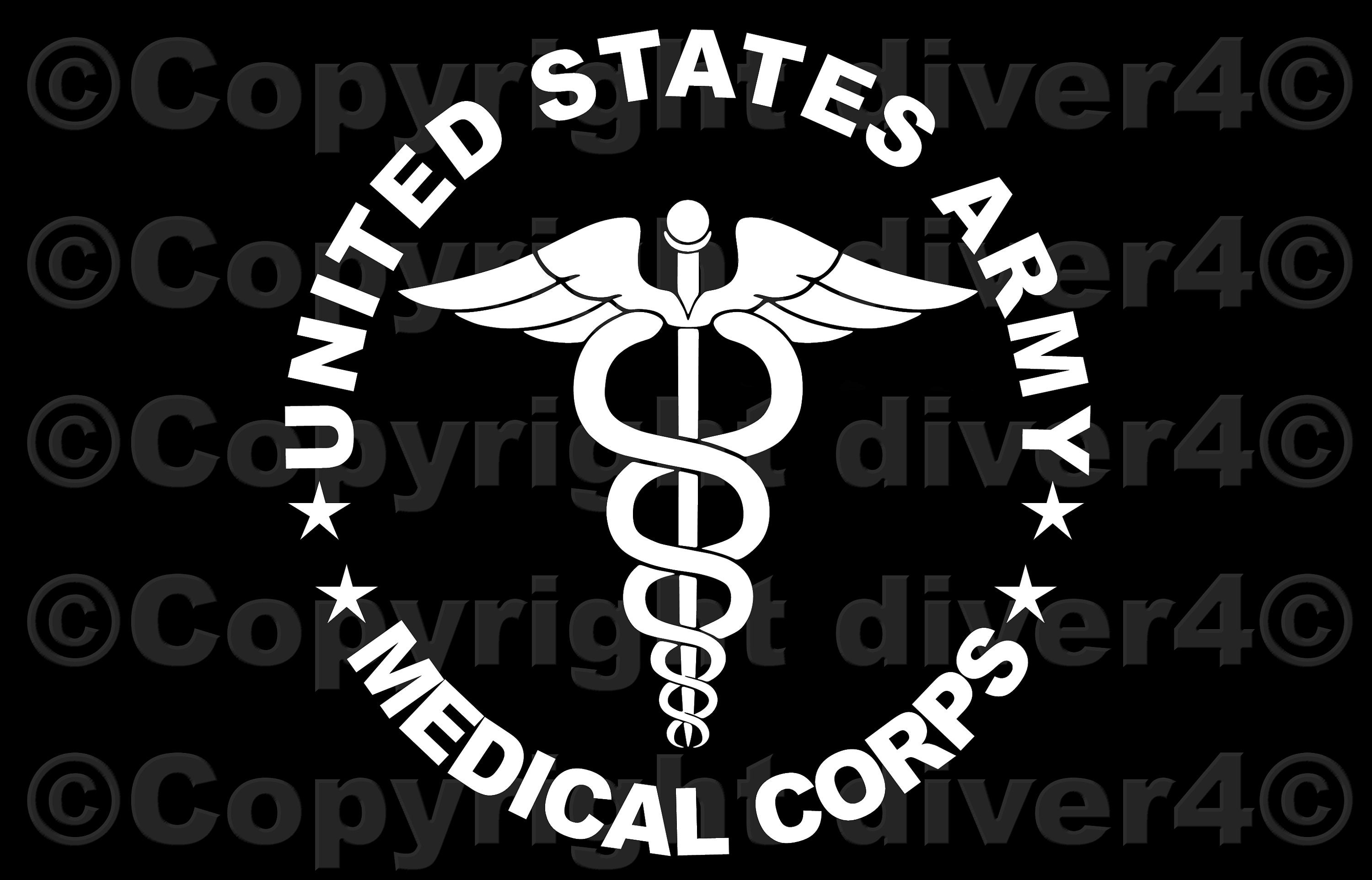 US Army Medical Corps With Caduceus Custom Car Truck Van - Etsy