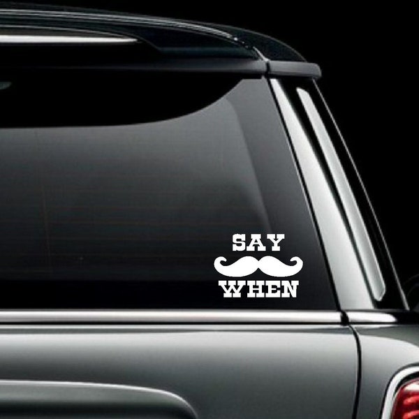 Mustache Car Decal - Etsy