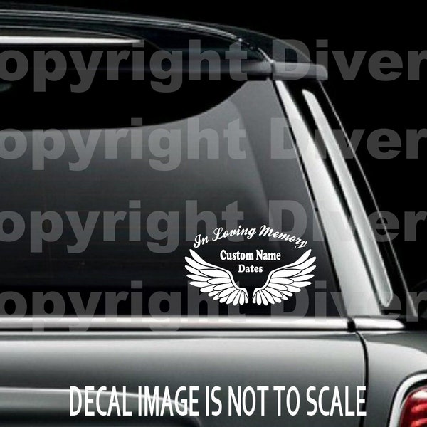 In Loving Memory Car Decal - Etsy
