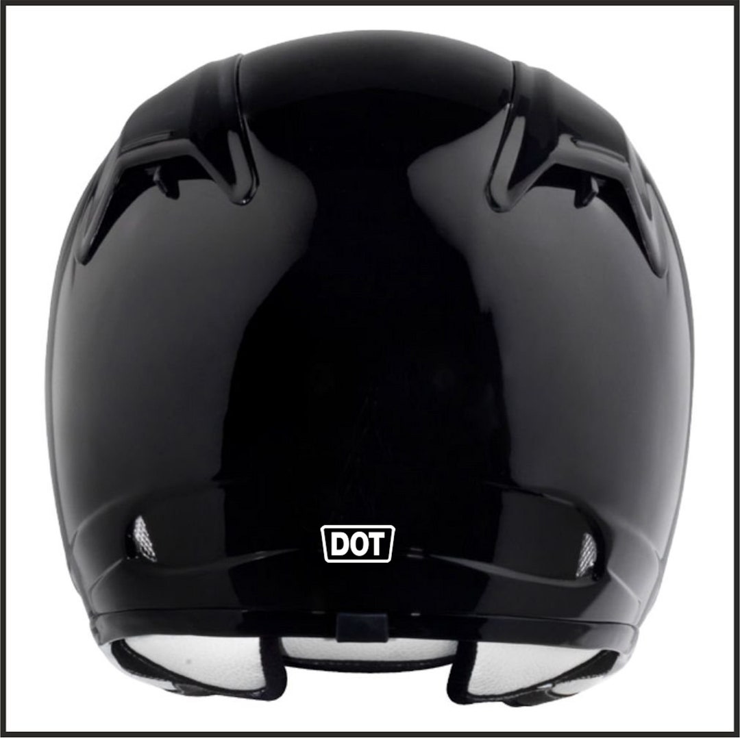 4 Replacement DOT Motorcycle Helmet Stickers Vinyl Decals D.O.T. Labels ...
