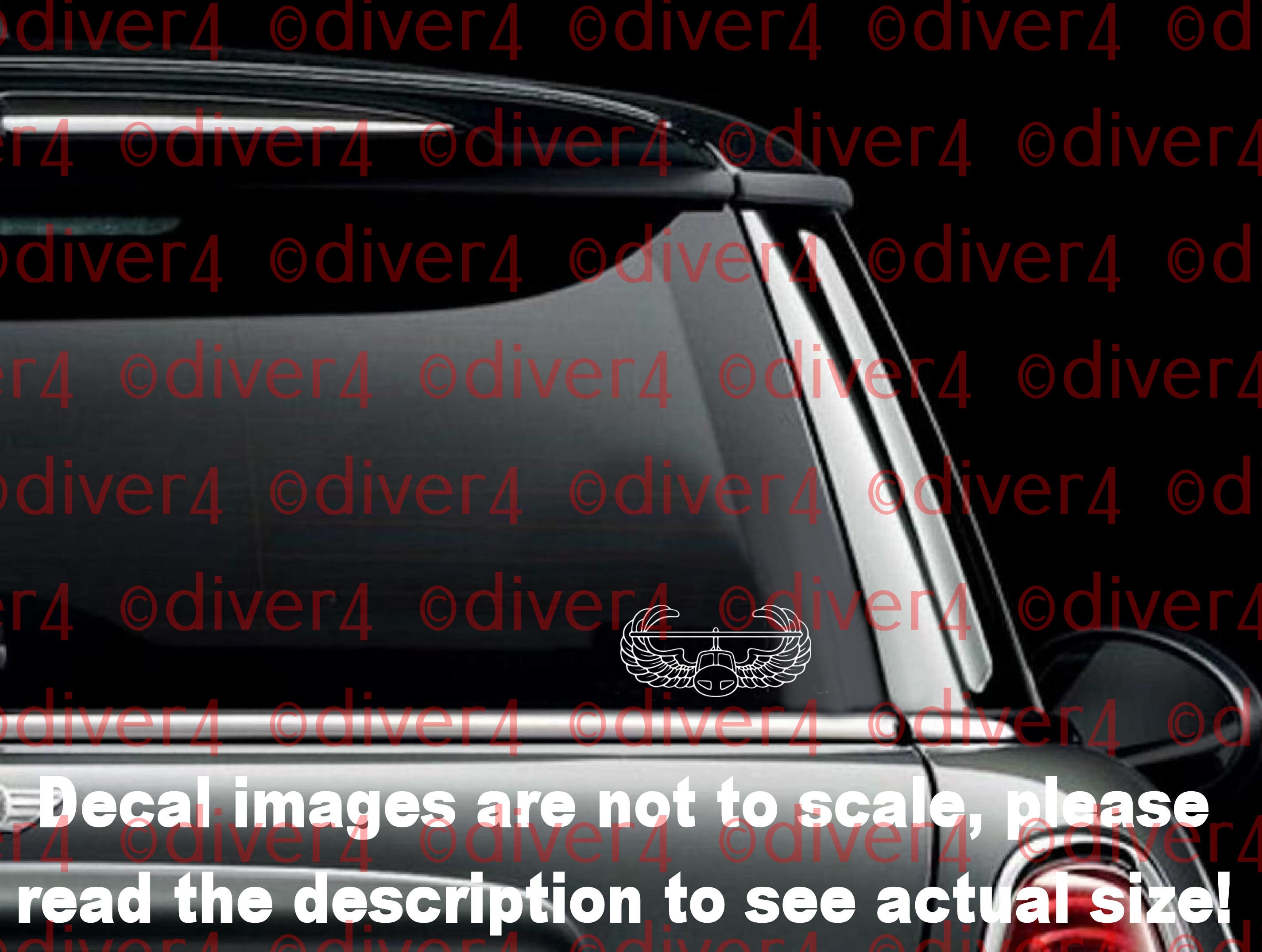 U.S. Army Air Assault Badge Truck Van Window Decal or Bumper Sticker ...
