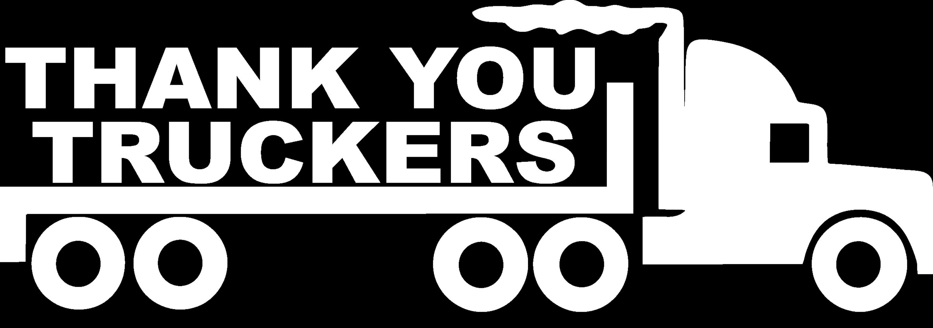 Thank You Truckers Custom Car Truck Van Window or Bumper | Etsy