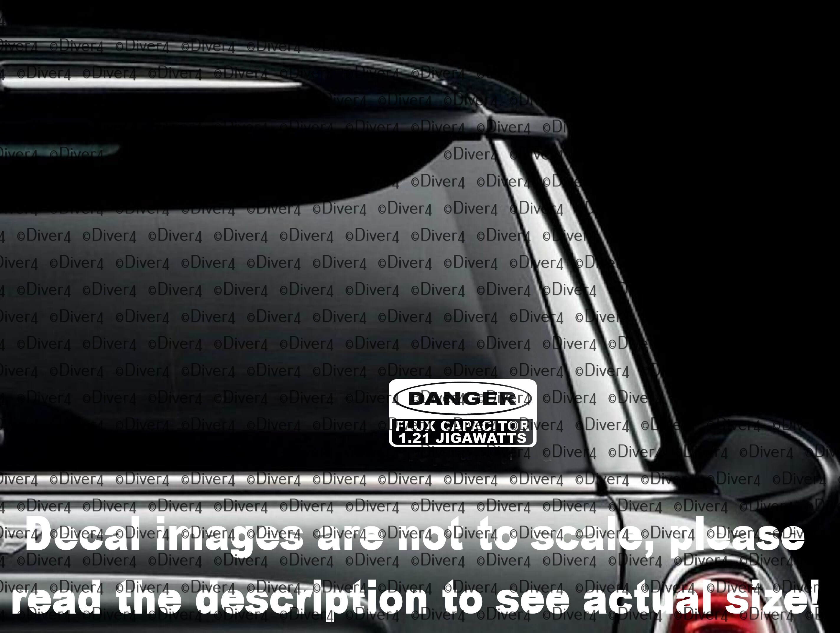 Danger Flux Capacitor 1.21 Jigawatts Truck Van Window Decal or - Etsy