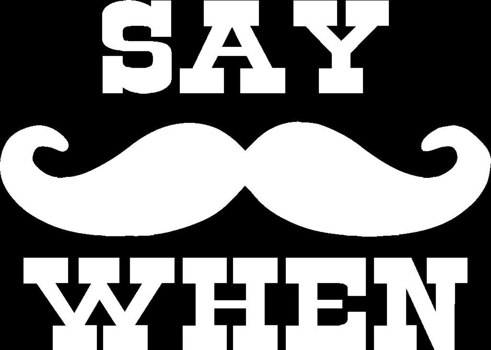 Say When Doc Holliday Mustache Car Truck Van Window or Bumper - Etsy Israel
