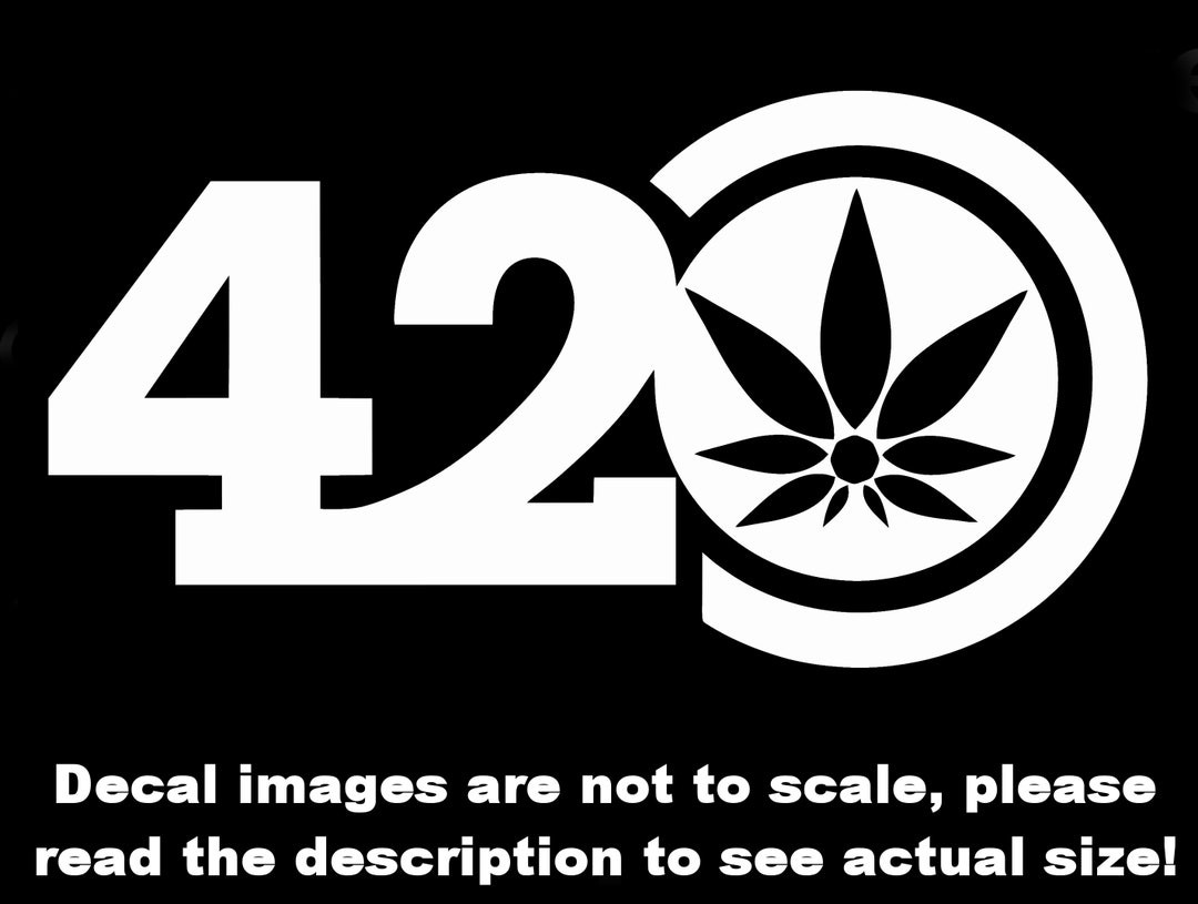 420 Pot Weed Marijuana Truck Van Window Decal or Bumper Sticker Vinyl ...