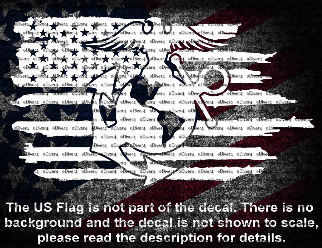 US Marine Corps USMC EGA in Distressed Flag Car Truck Van Window Decal ...