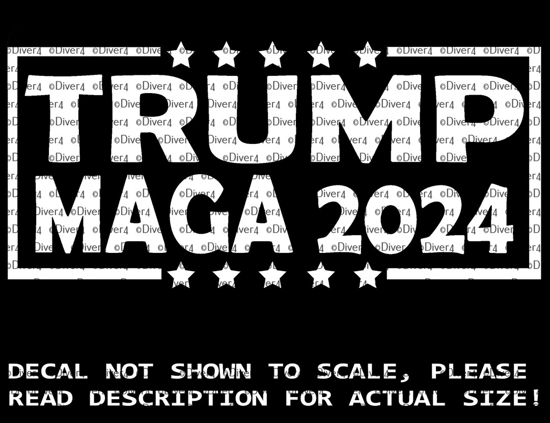 Trump MAGA 2024 Truck Van Window Decal or Bumper Sticker Vinyl Decal - Etsy