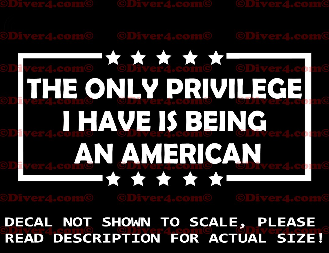 The Only Privilege I Have is Being an American Car Truck Van Window or ...