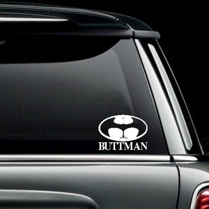 Buttman Custom Car Truck Van Window or Bumper Sticker Vinyl - Etsy