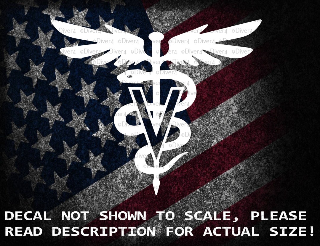 Veterinary Medicine Caduceus Car Truck Van Window Decal or Bumper ...
