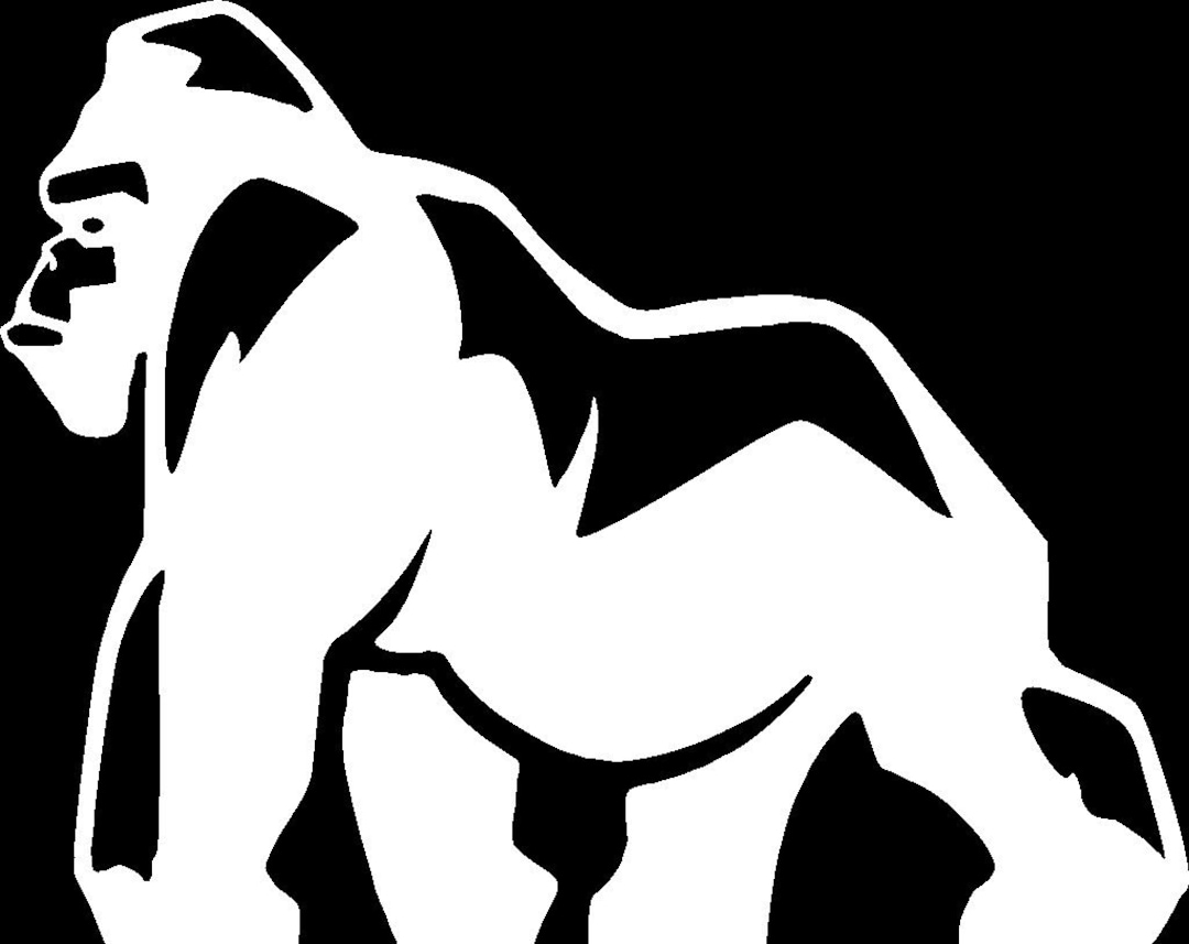 Gorilla Walking on All Fours Custom Car Truck Van Window or Bumper ...