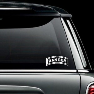 US Army Ranger Tab Custom Car Truck Van Window or Bumper Sticker Vinyl ...