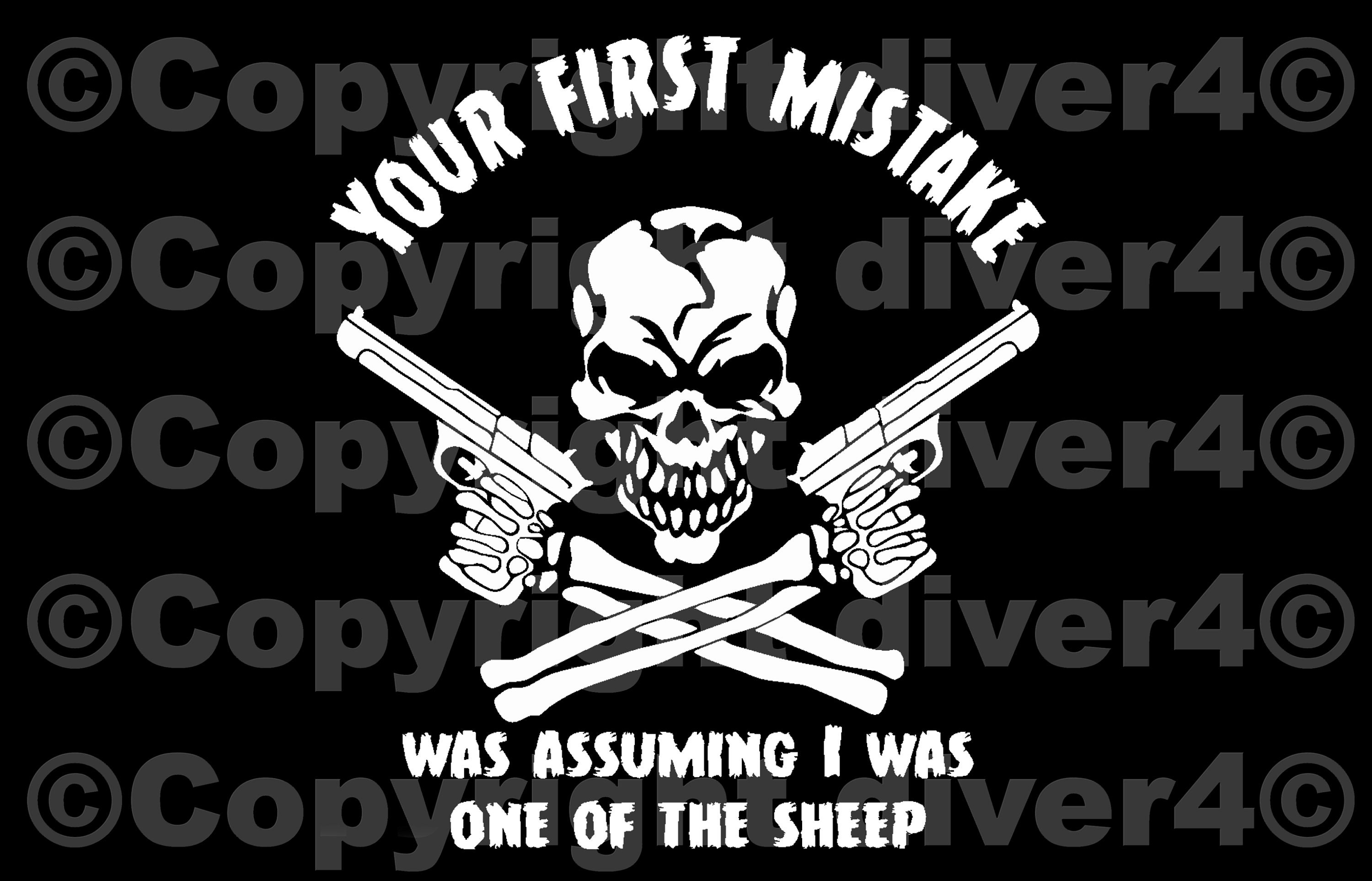 Your First Mistake Was Assuming I Was One of the Sheep Skull - Etsy