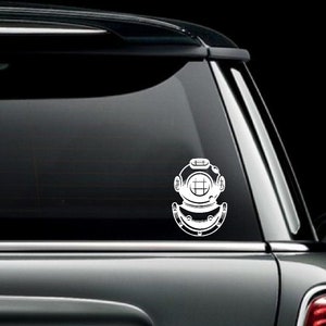 Deep Sea Dive Helmet Custom Car Truck Van Window or Bumper Sticker ...