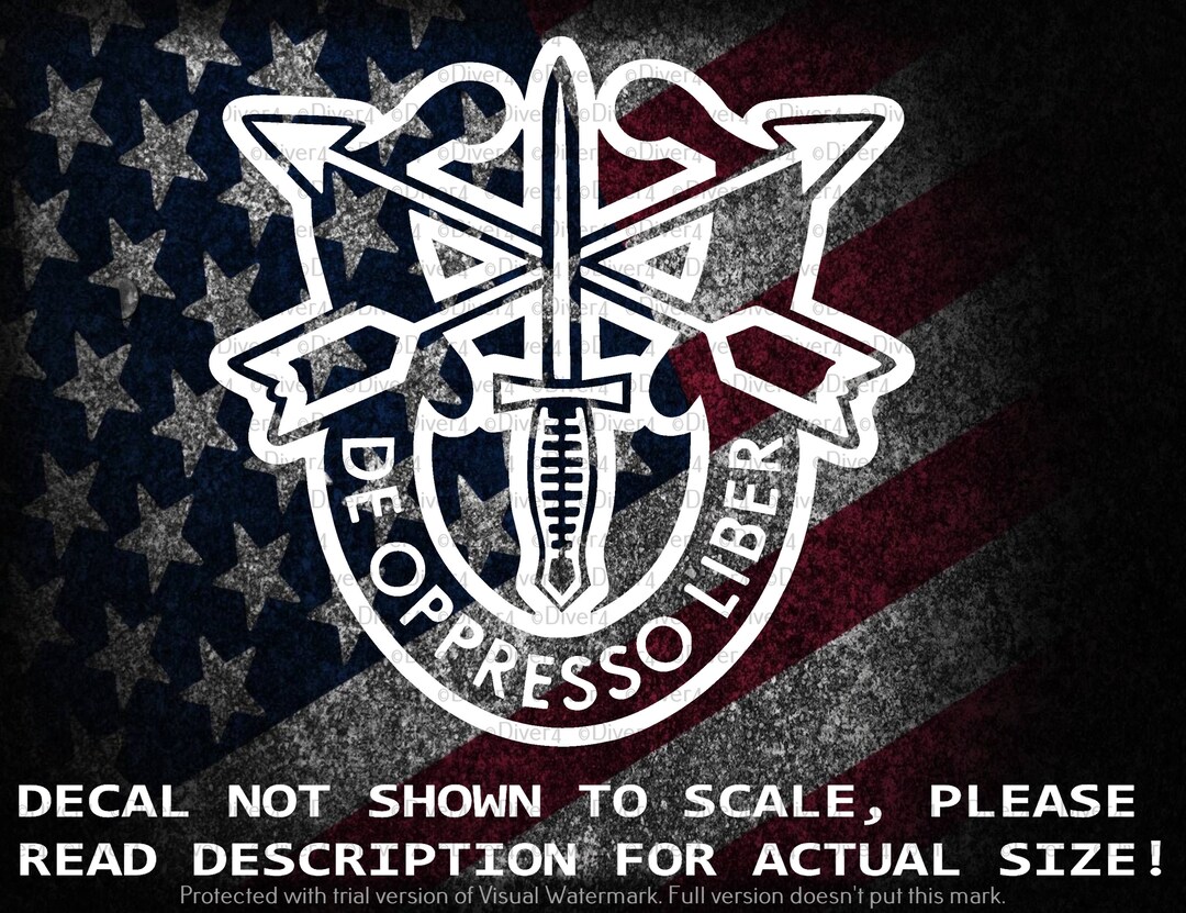 US Army Special Forces Crest Car Van Truck Sticker Cut Vinyl Decal - Etsy