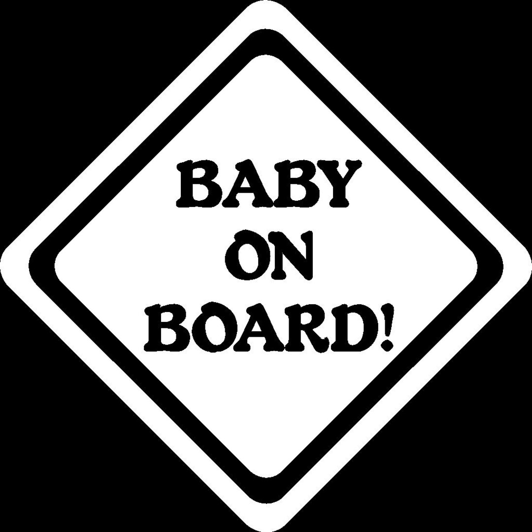 Classic Baby on Board Custom Car Truck Van Window or Bumper Sticker ...