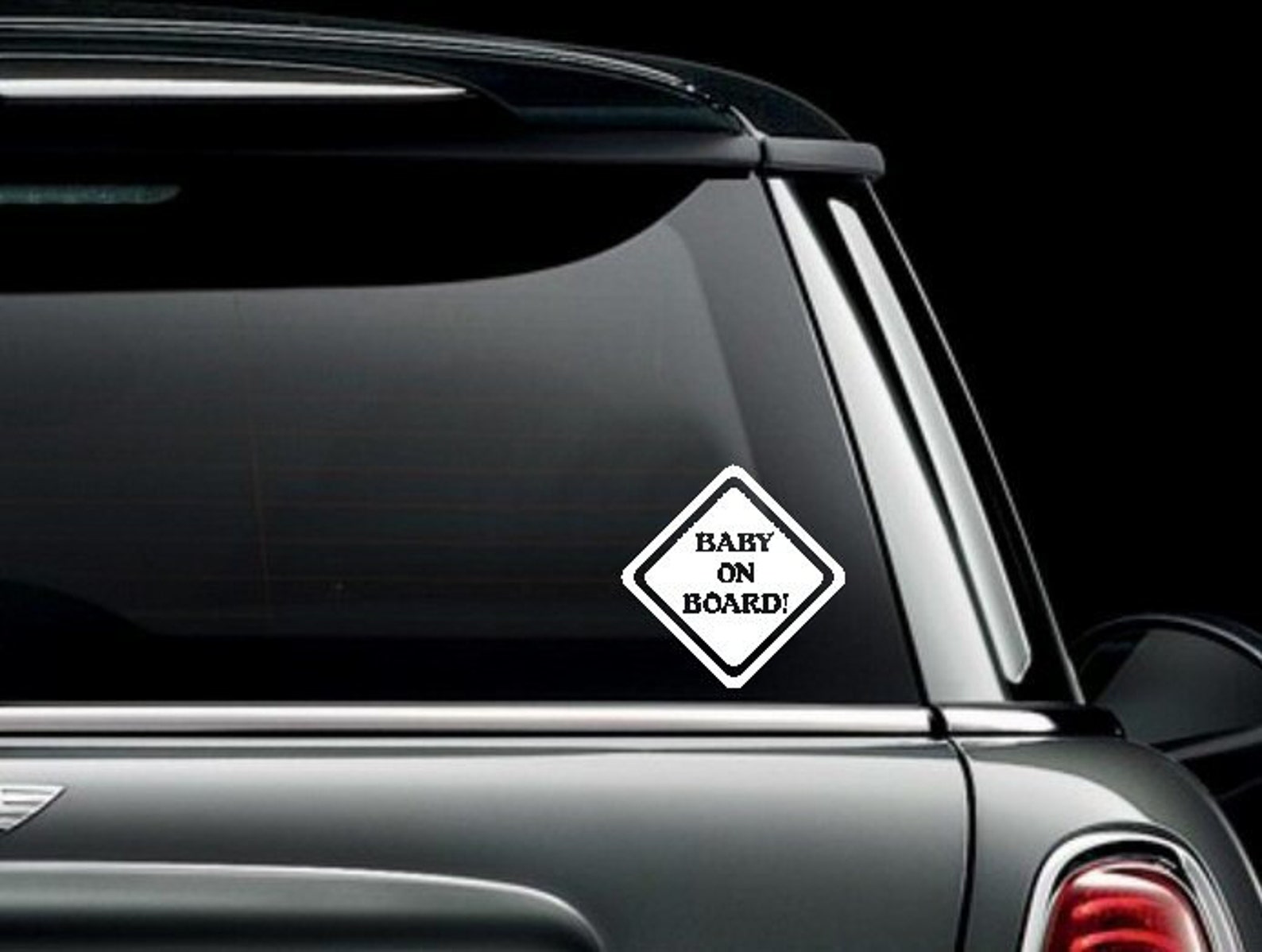 Classic Baby on Board Custom Car Truck Van Window or Bumper | Etsy