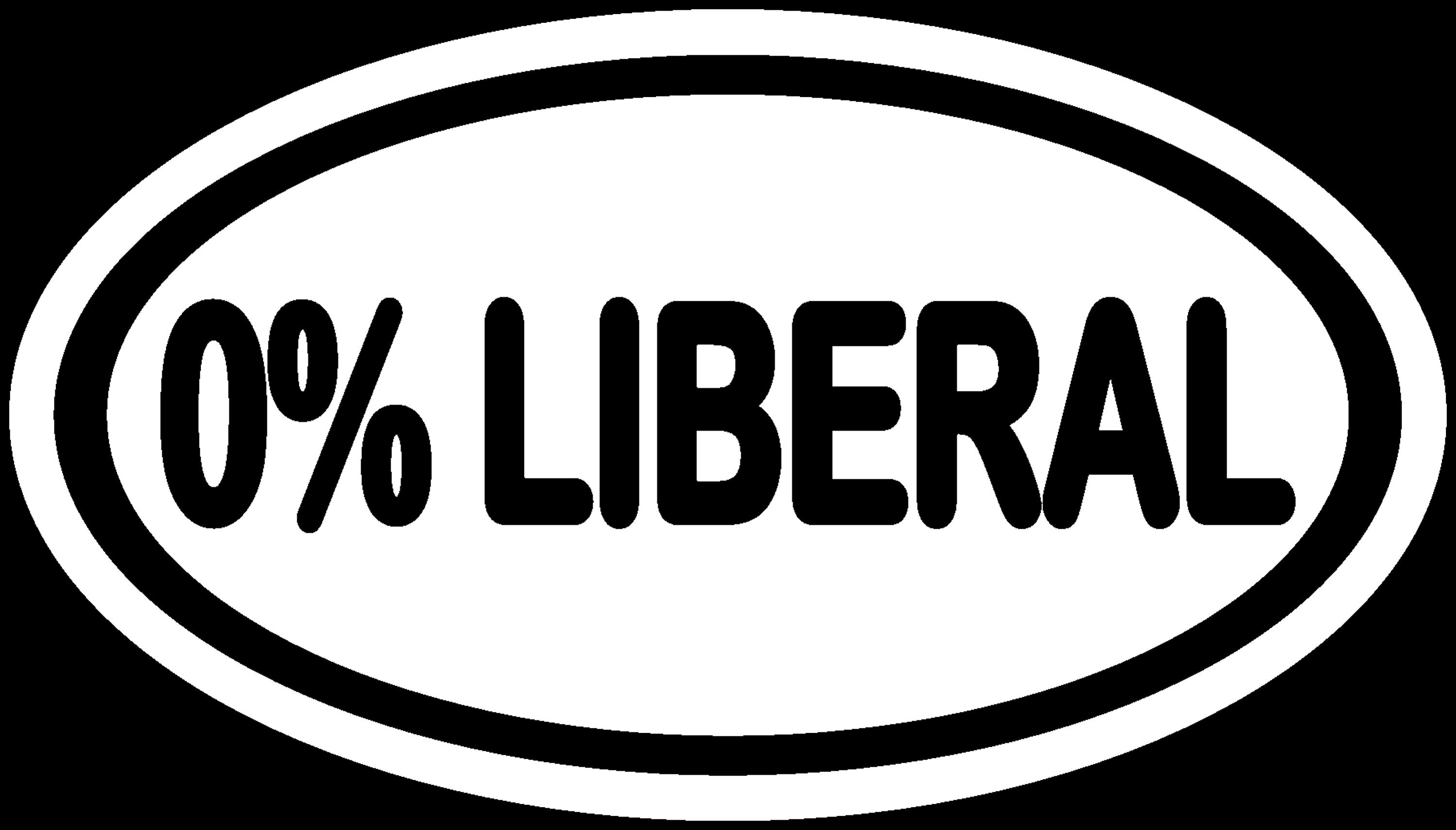 Oval 0% Liberal Car Truck Van Window or Bumper Sticker Vinyl - Etsy