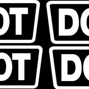 4 Replacement DOT Motorcycle Helmet Stickers Vinyl Decals D.O.T. Labels ...