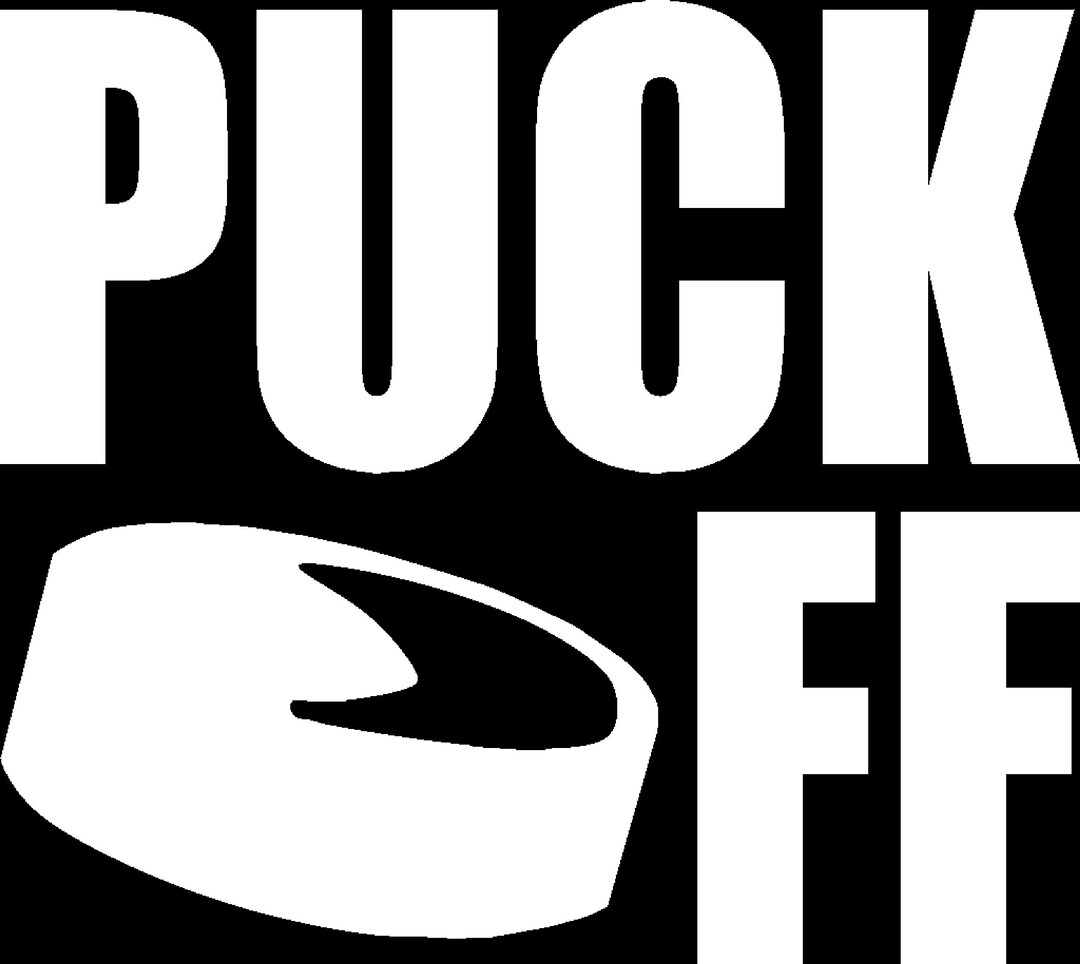 PUCK OFF Hockey Car Truck Van Window or Bumper Sticker Vinyl Decal - Etsy