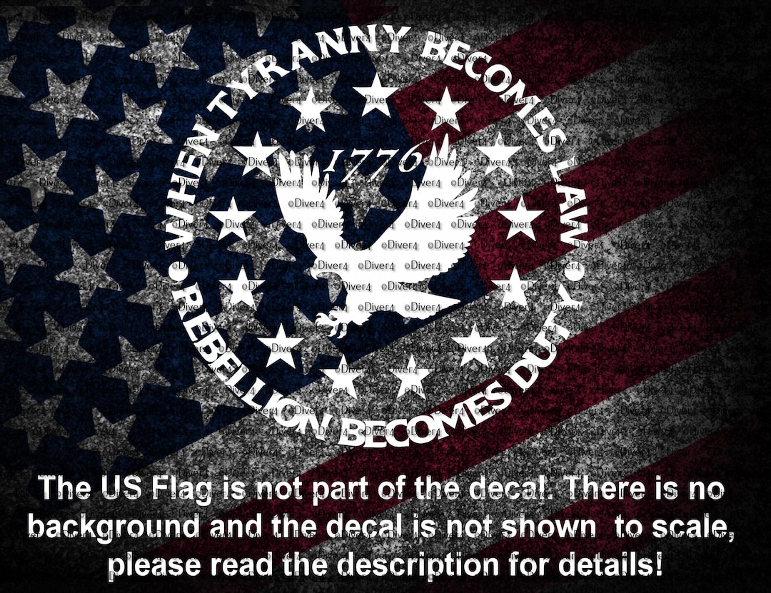 When Tyranny Becomes Law Rebellion Becomes Duty Circle of Stars With ...