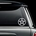 Pentacle Pentagram Custom Car Truck Van Window or Bumper Sticker Vinyl ...