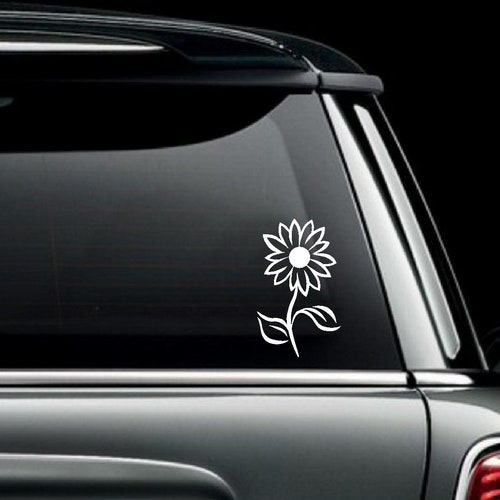 Daisy Flower Car Truck Van Window or Bumper Sticker Vinyl | Etsy