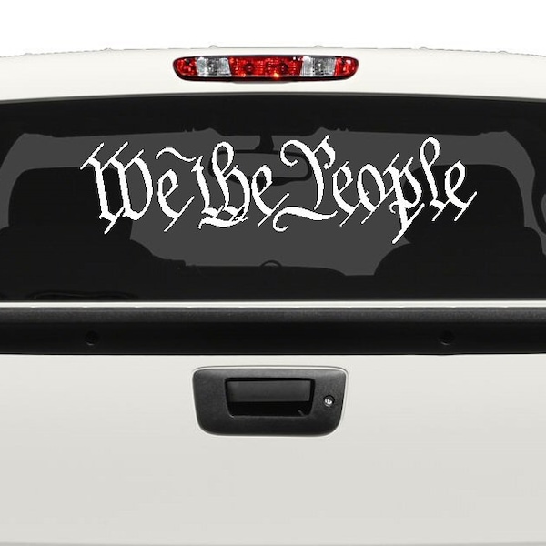 We the People Window Decal - Etsy