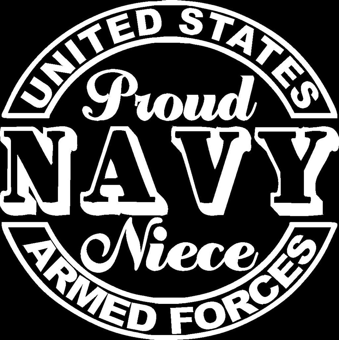 Proud Navy Niece Seal Car Truck Van Window or Bumper Sticker Vinyl ...