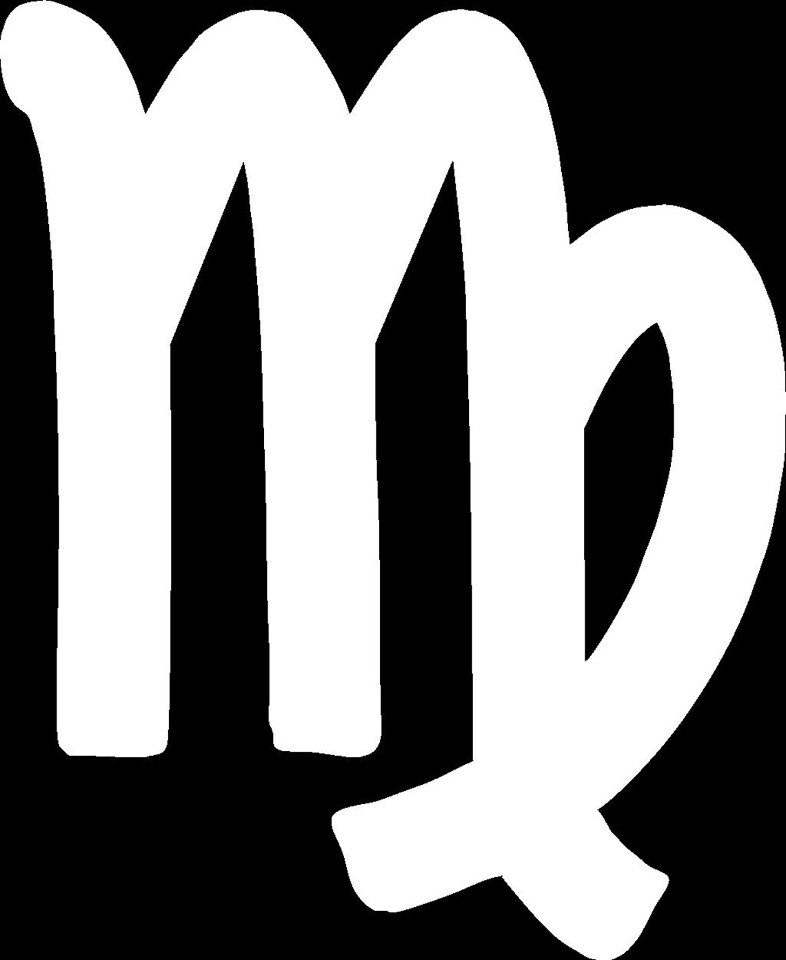 Zodiac Virgo Symbol Car Truck Van Window or Bumper Sticker Vinyl Decal ...