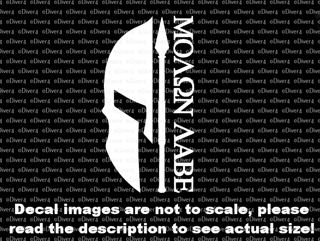 Molon Labe Spartan Half Helmet With Spear Truck Van Window Decal or ...