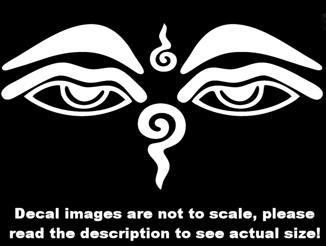 Eyes of Buddha Truck Van Window Decal or Bumper Sticker Vinyl Decal - Etsy