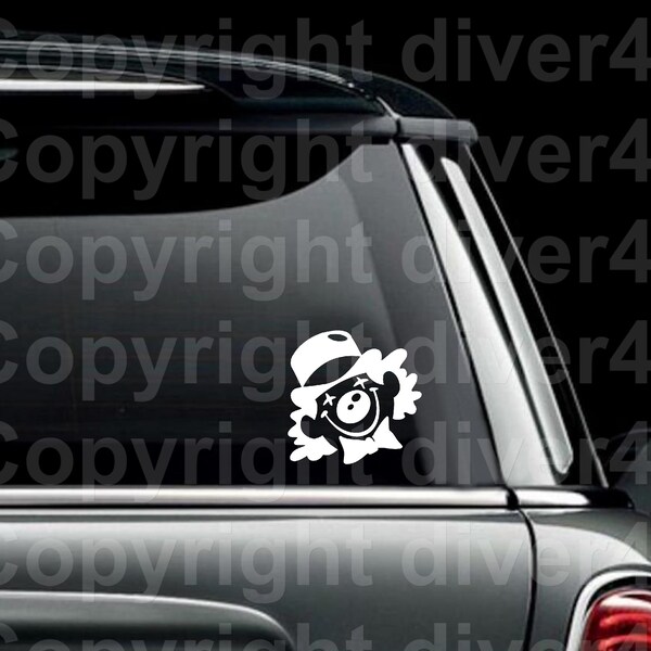 Clown Face Decal - Etsy