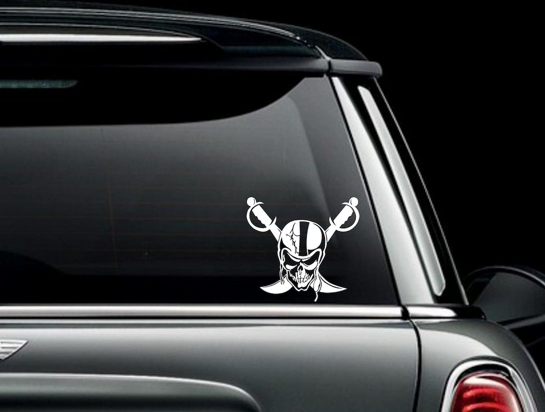 Raider Nation Old School Logo Custom Car Truck Van Window or Bumper ...