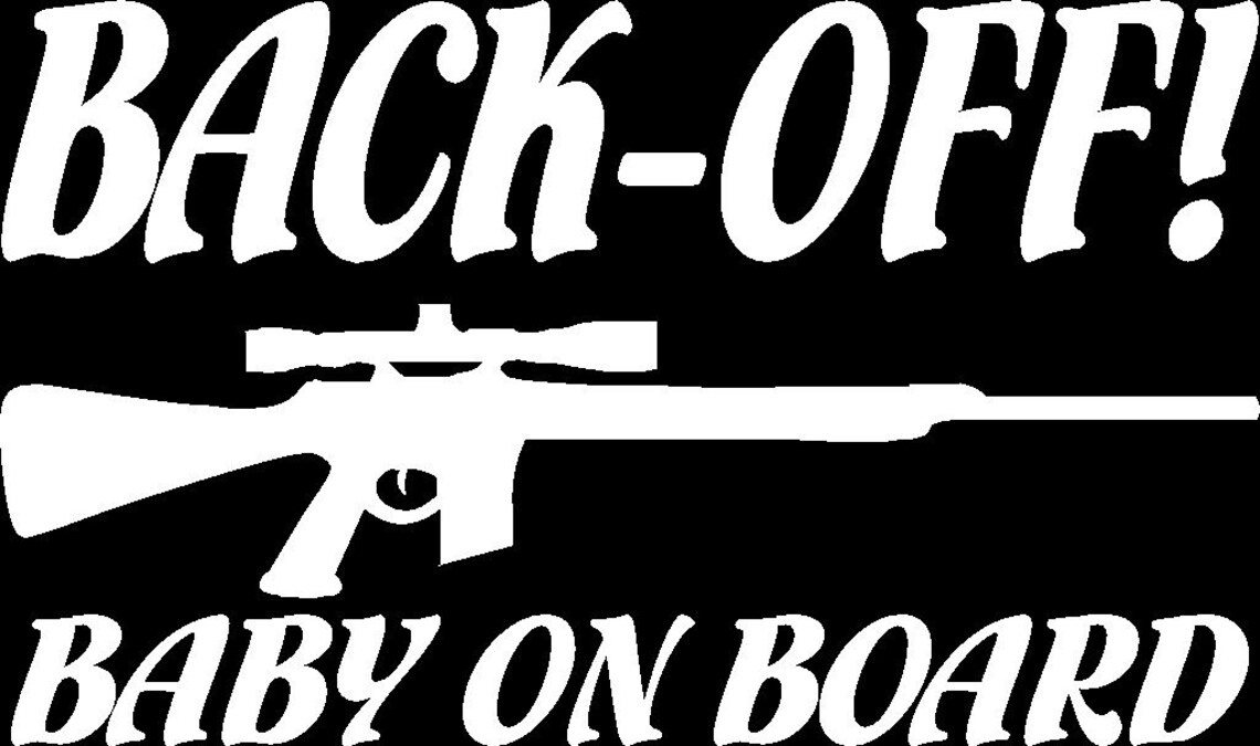 BACK OFF Baby on Board Custom Car Truck Van Window or Bumper | Etsy