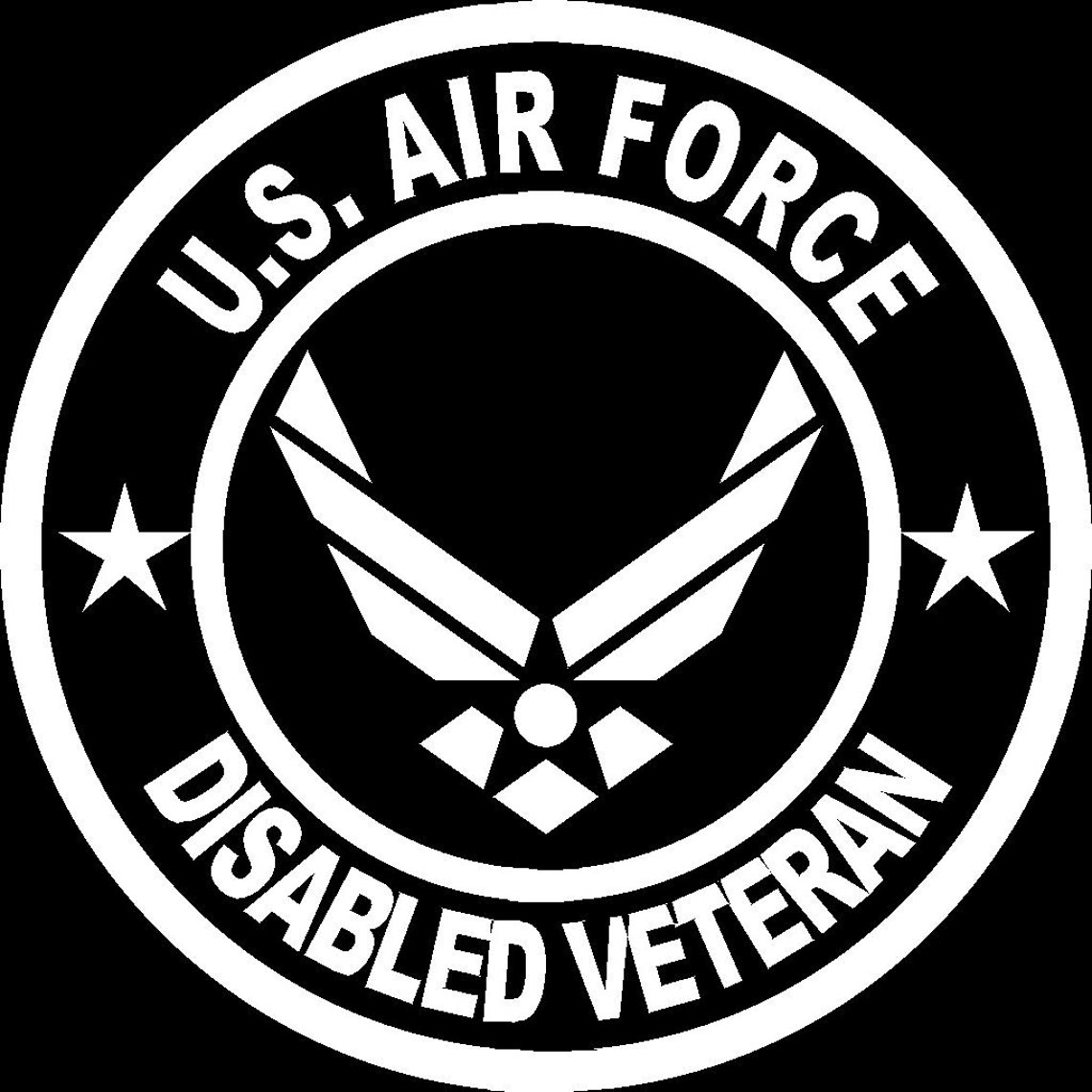Disabled U.S. Air Force Veteran Die Cut Vinyl Decal Bumper | Etsy