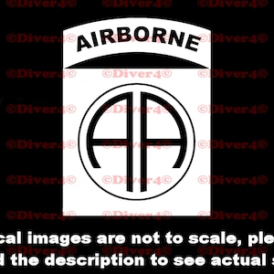 US Army 82nd Airborne All American Division Patch Car Truck Van Window ...