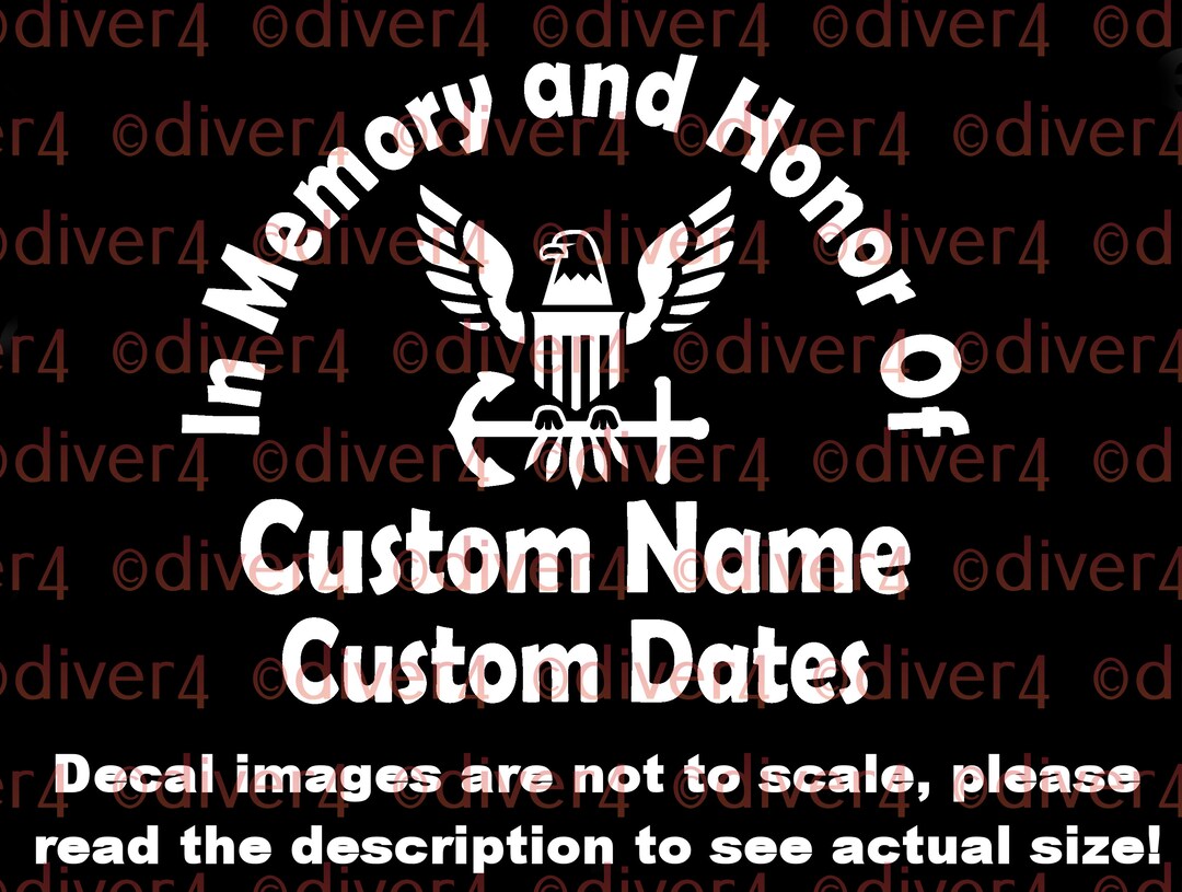 Buy In Memory and Honor of US Navy Memorial With Navy Logo Truck Van ...