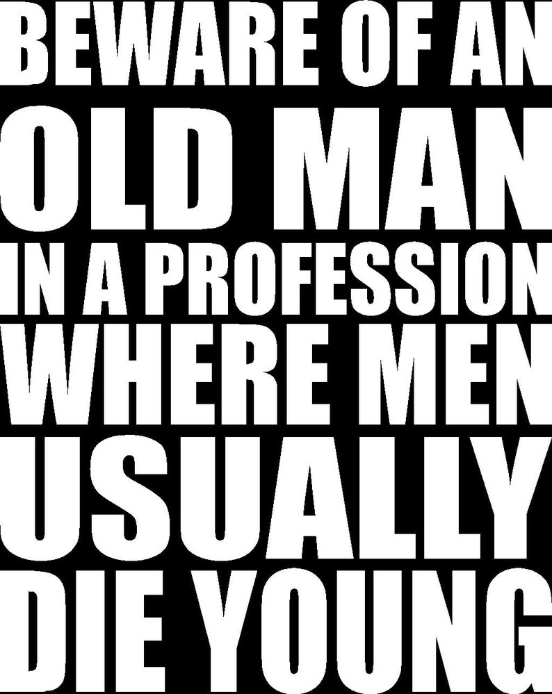 Beware Of An Old Man Car Truck Van Window Or Bumper Sticker Etsy