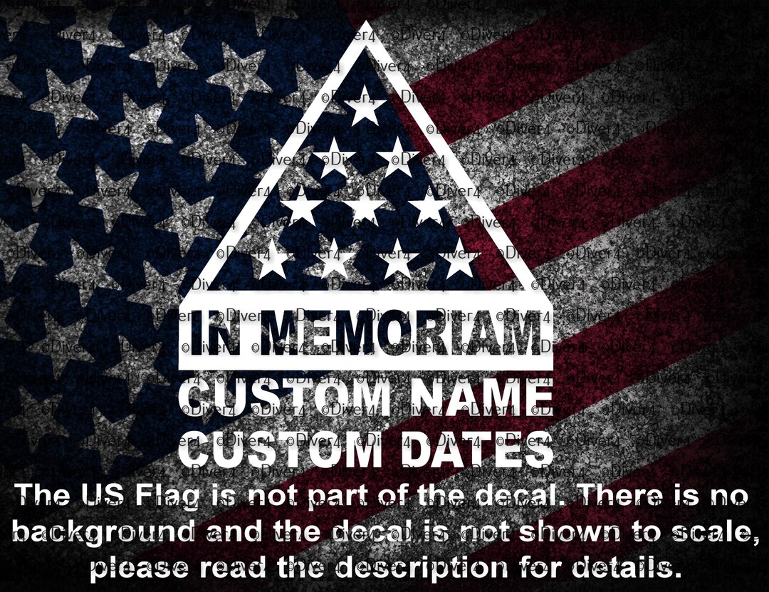 Folded Flag in Memoriam Memorial Car Van Truck Cut Vinyl Decal US Made ...