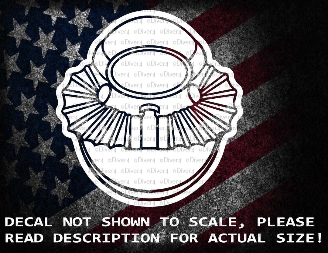 US Marine Corps US Navy Scuba Diver Badge Car Van Truck Sticker Cut ...