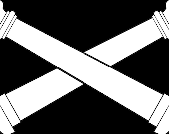 Crossed Cannons - Etsy