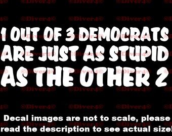 8646 Anti Biden Car Truck Van Window or Bumper Sticker Vinyl - Etsy