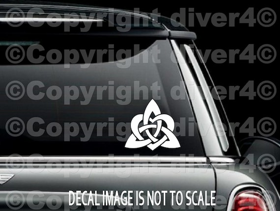 Celtic Knot Triquetra Car Truck Van Window or Bumper Sticker | Etsy