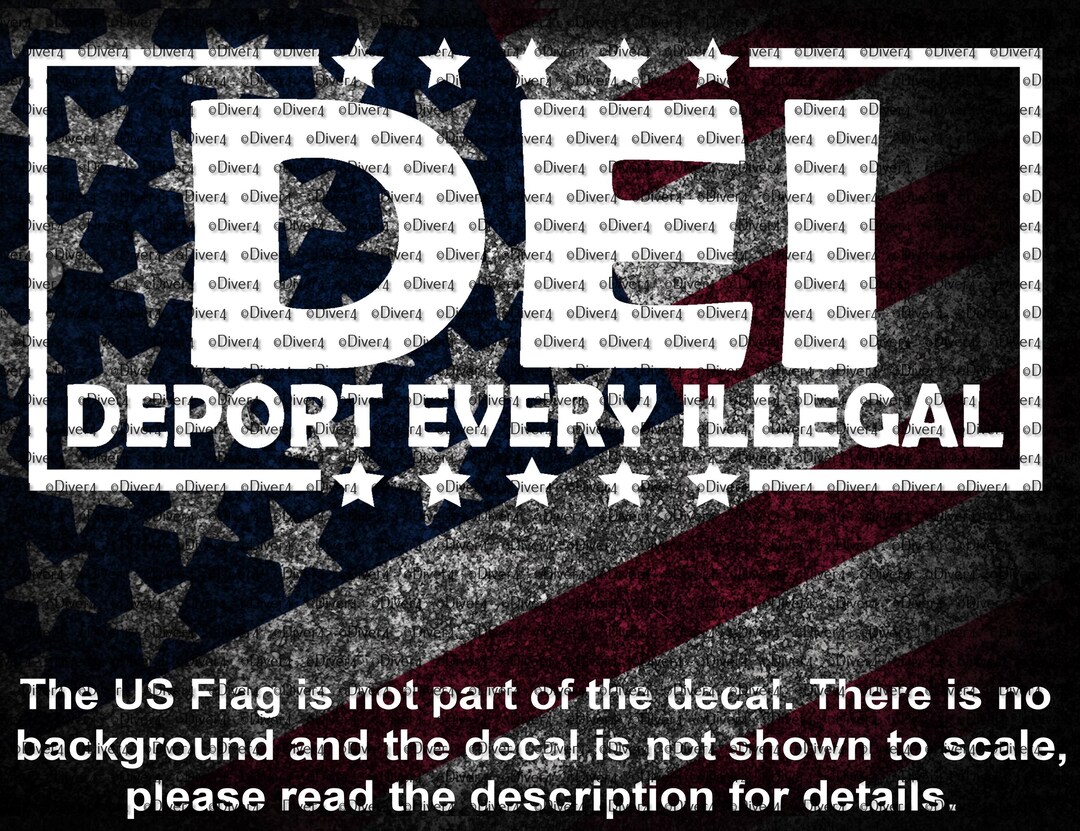 DEI Deport Every Illegal Car Van Truck Sticker Cut Vinyl Decal - Etsy