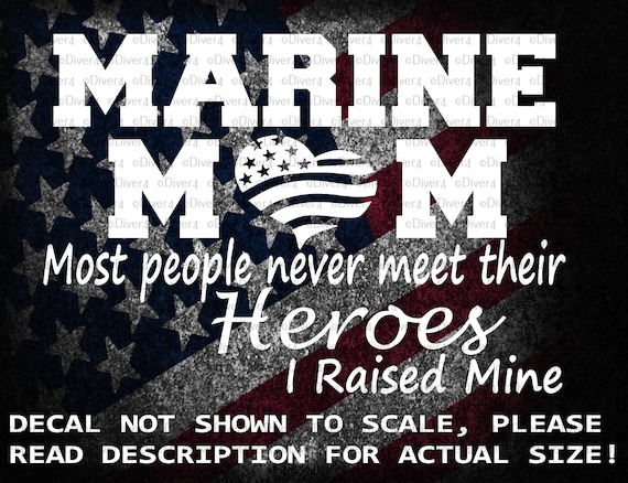 Marine Mom Wallpaper USMC Proud Marine Mom Vinyl Decal Purchase